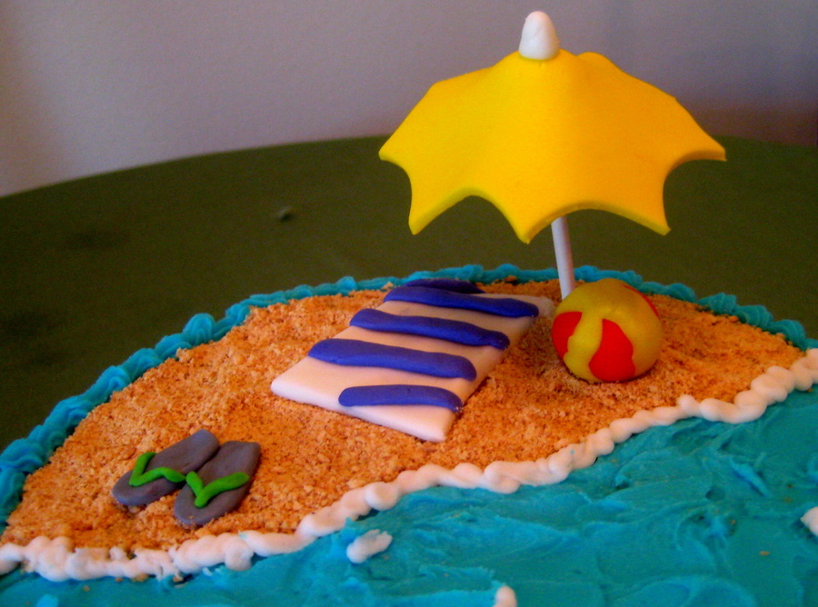 Happy Birthday Beach Cake - CakeCentral.com