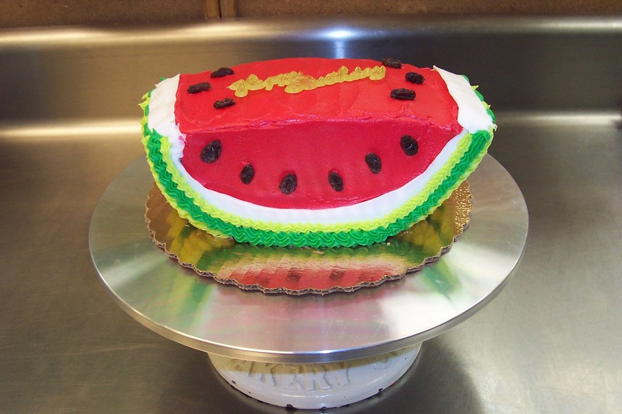 Buttercream Watermelon Slice - CakeCentral.com