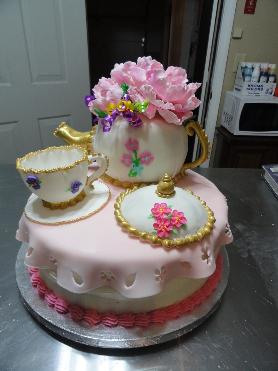 Tea Party Cake - CakeCentral.com