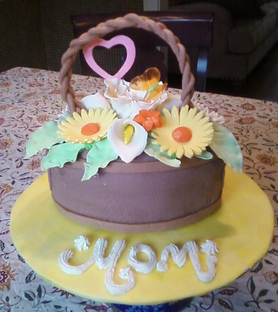 Flower Basket Cake - CakeCentral.com