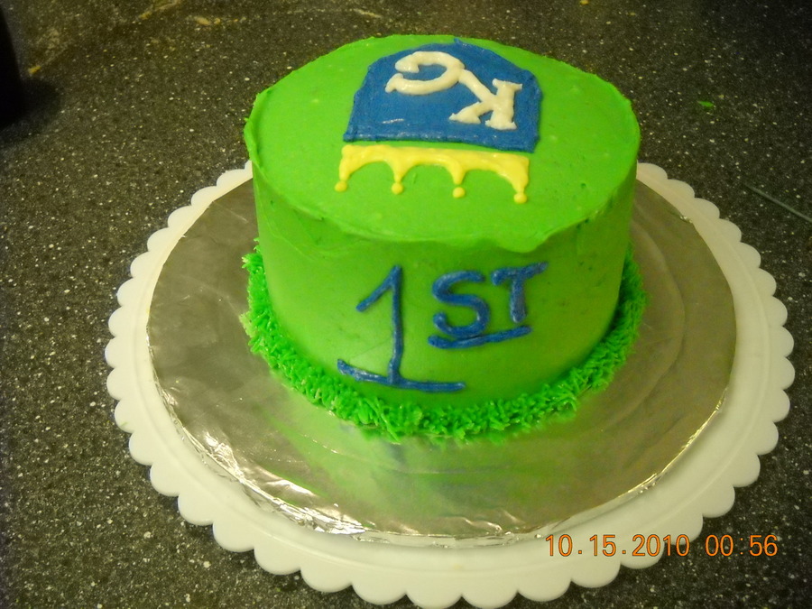 Kc Royals Smash Cake - CakeCentral.com