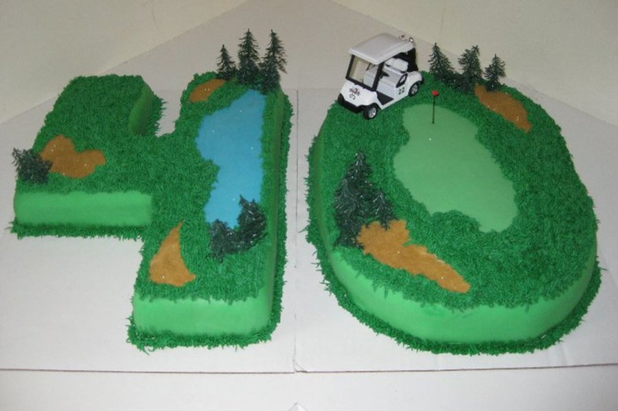 Golf Course Birthday Cake - CakeCentral.com