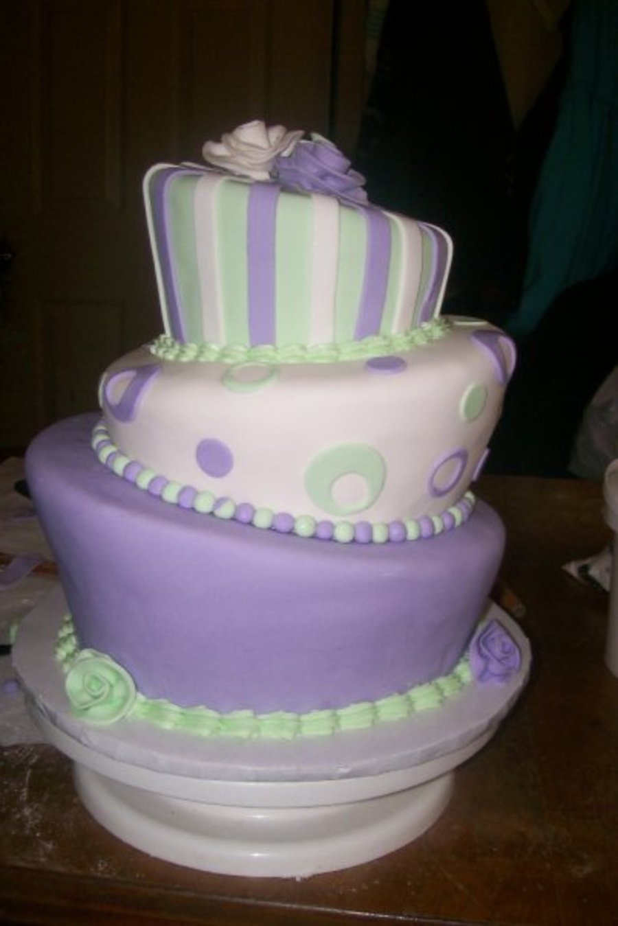 Tilted Baby Shower - CakeCentral.com