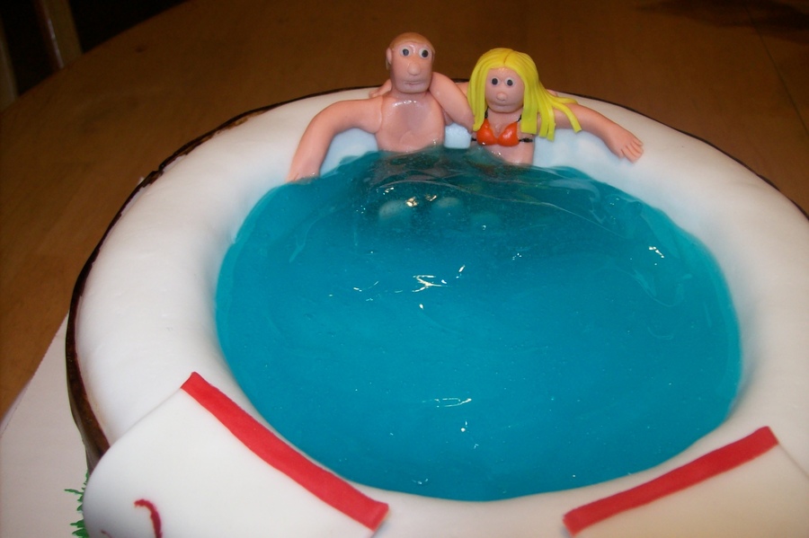Hot Tub Cake - CakeCentral.com