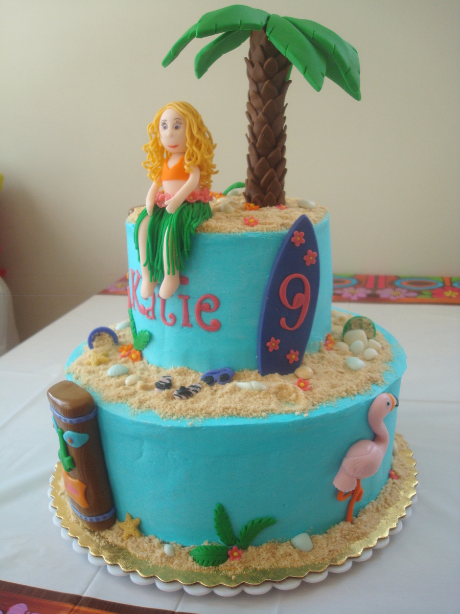 Katie's Luau Cake - CakeCentral.com