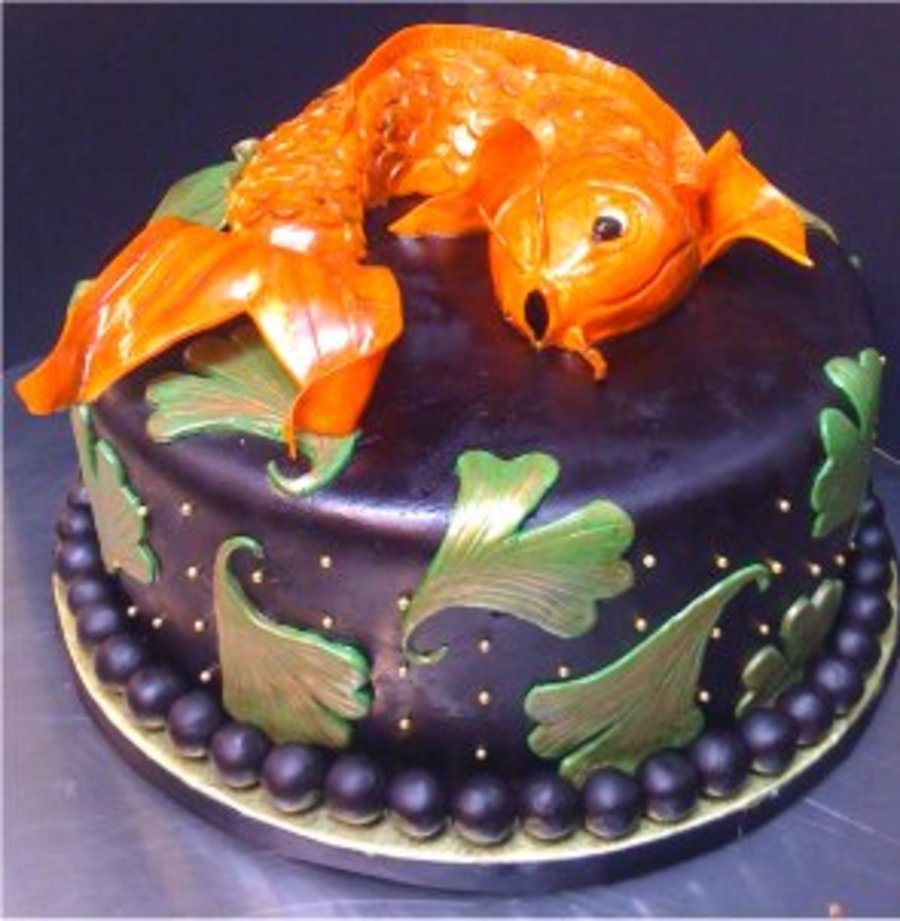 Koi Cake Theme - CakeCentral.com