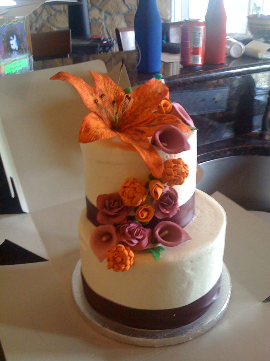 Orange Flower - CakeCentral.com