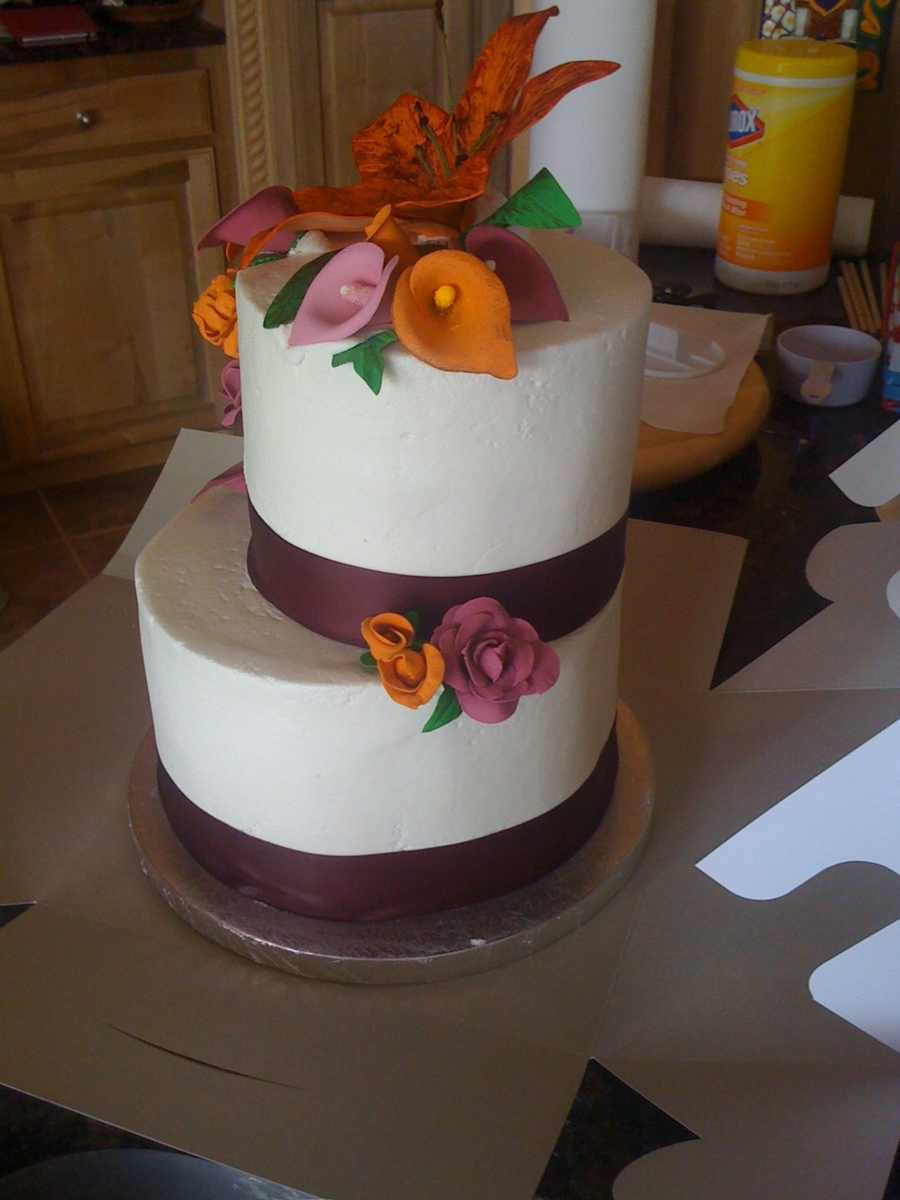 Orange Flower - CakeCentral.com