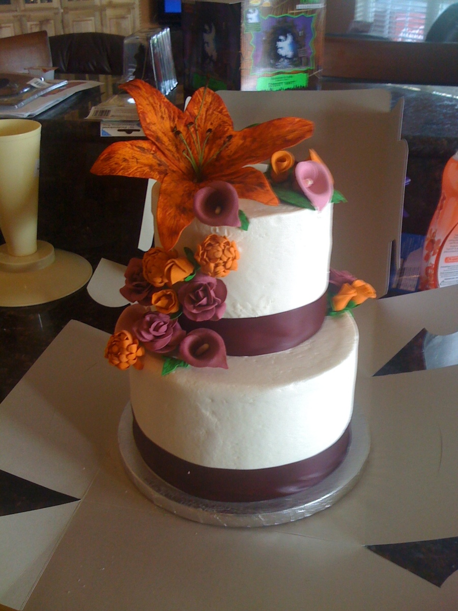 Orange Flower - CakeCentral.com