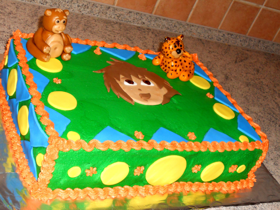 Go Diego Birthday Cake - CakeCentral.com