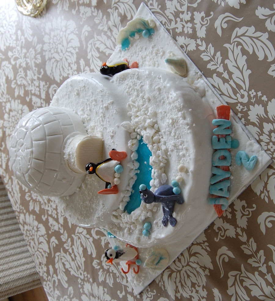 Pingu Birthday Cake - CakeCentral.com