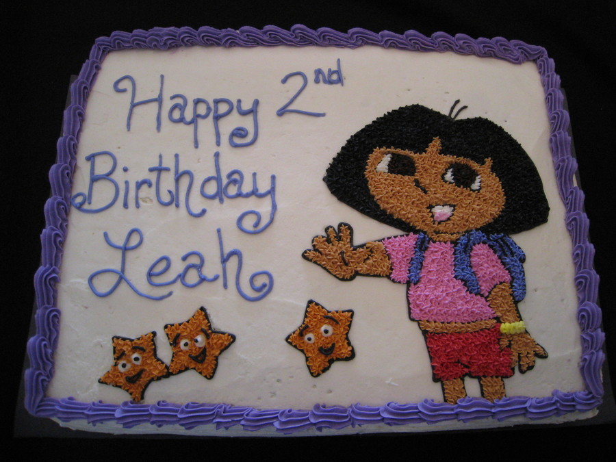 Dora 2Nd Birthday Cake - CakeCentral.com