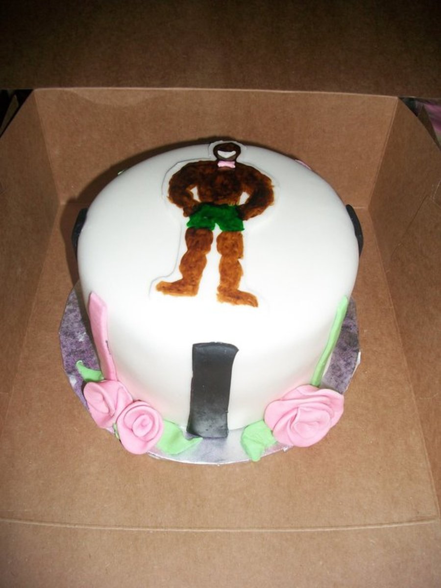 Muscle Man Bridal Shower - CakeCentral.com