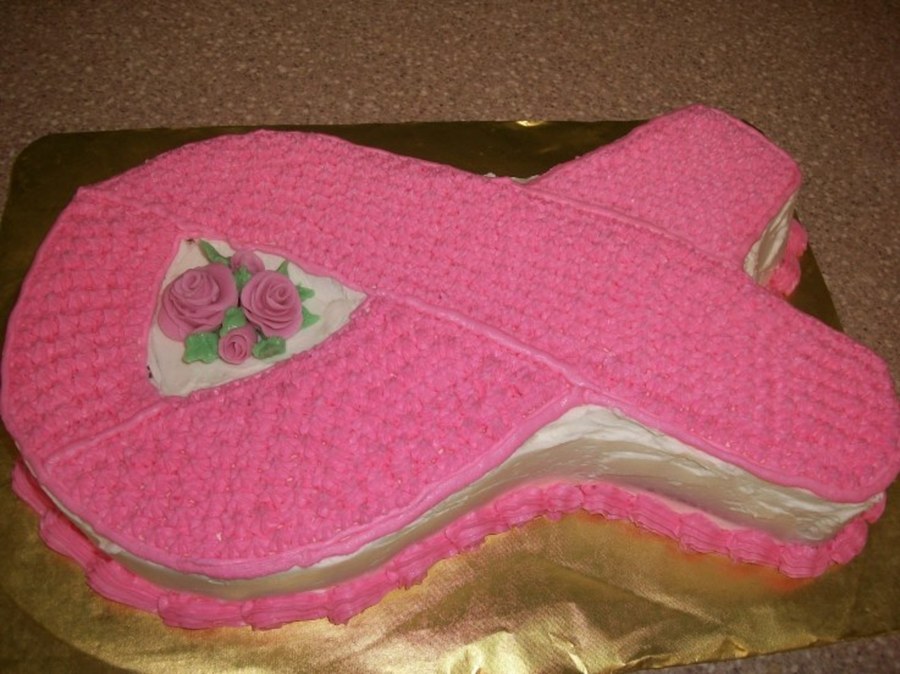 Breast Cancer Ribbon Cake - CakeCentral.com