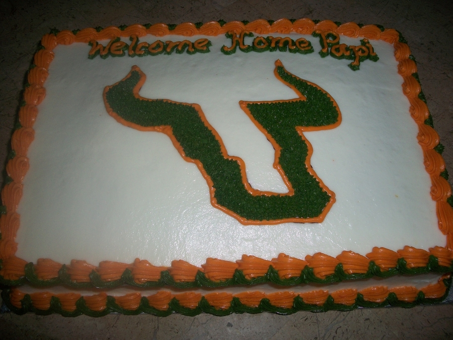 Usf Bulls Sheet Cake - CakeCentral.com