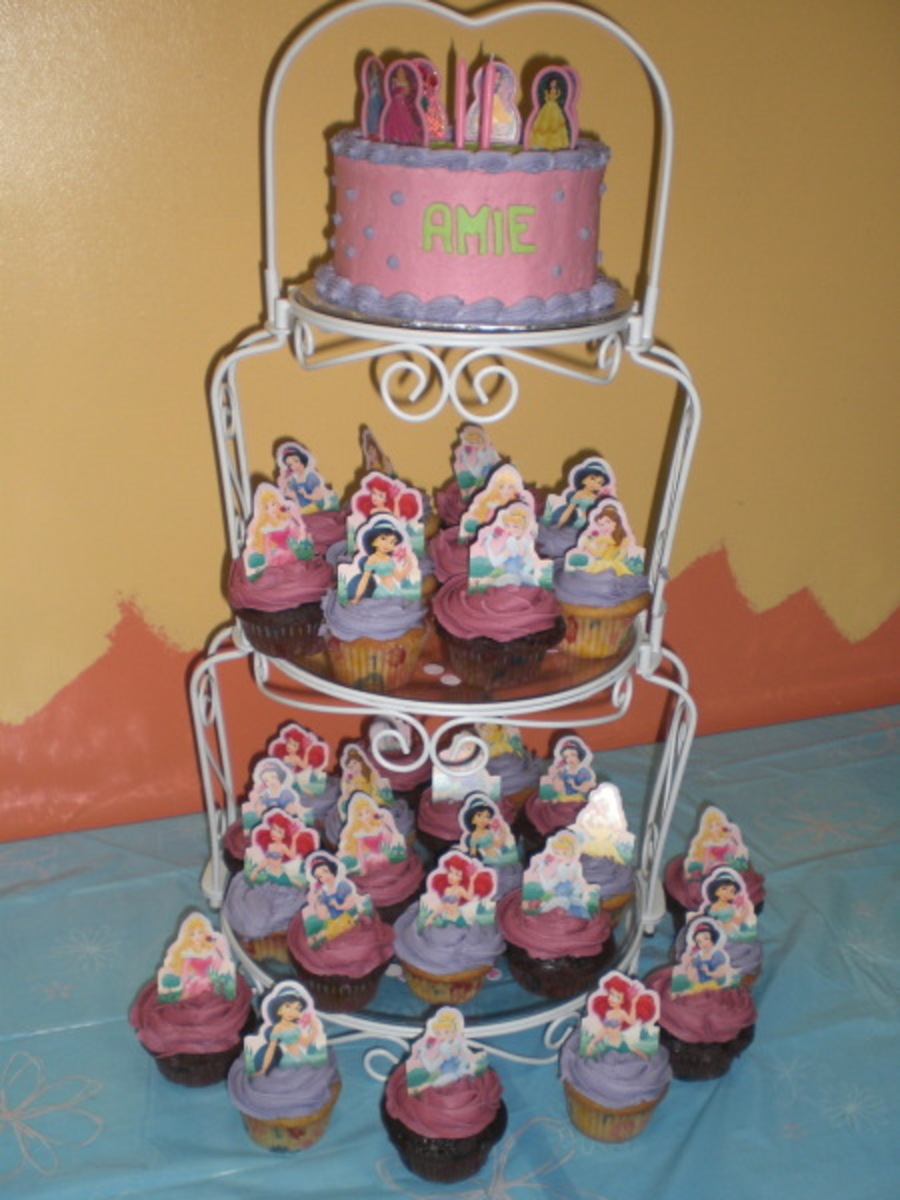 Disney Princess Cupcake Tower - CakeCentral.com