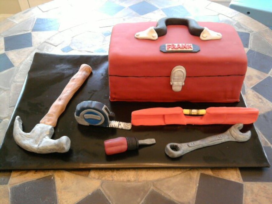 Toolbox Cake For My Dad's Birthday - CakeCentral.com