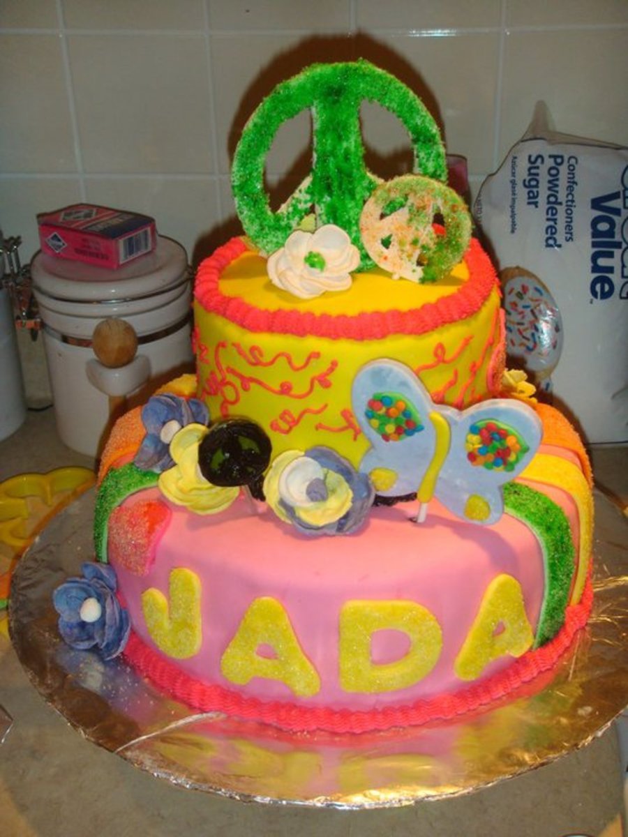 Peace Sign Cake - CakeCentral.com
