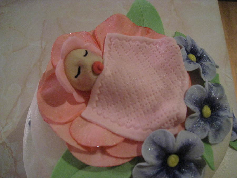 Flower Baby Cake - CakeCentral.com