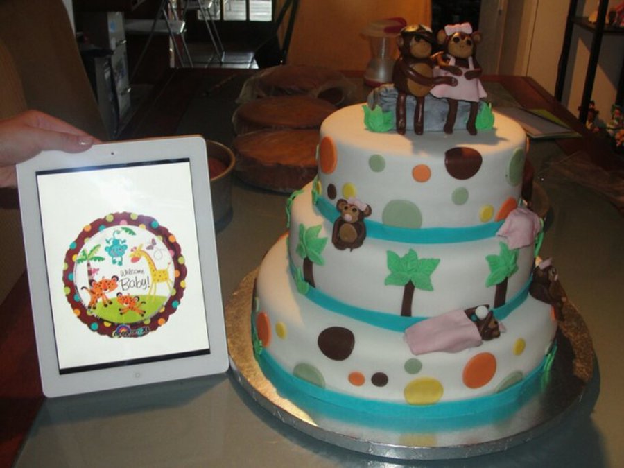 Jungle/monkey Theme Baby Shower - CakeCentral.com