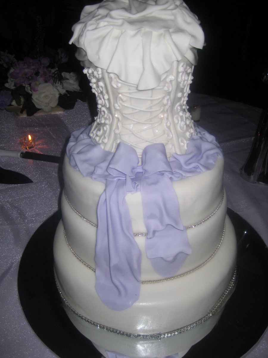 Corset Wedding Cake - CakeCentral.com