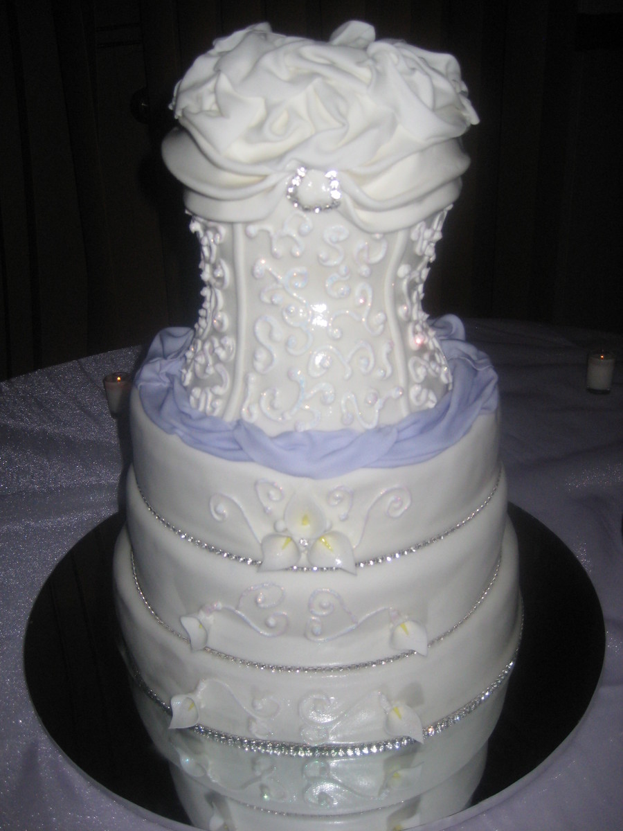 Corset Wedding Cake - CakeCentral.com