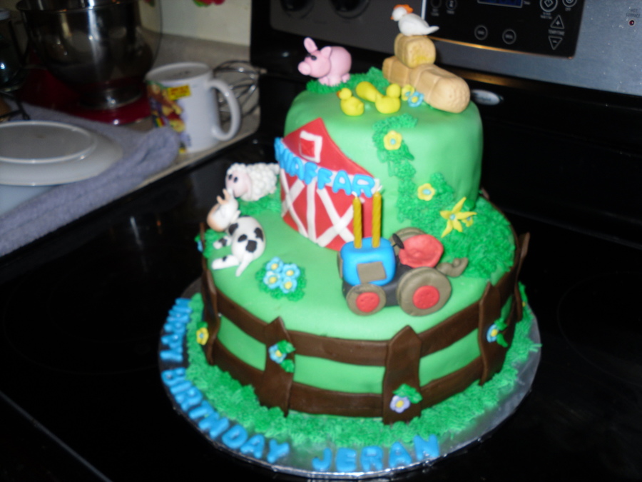 Farm Boy Birthday Cake - CakeCentral.com