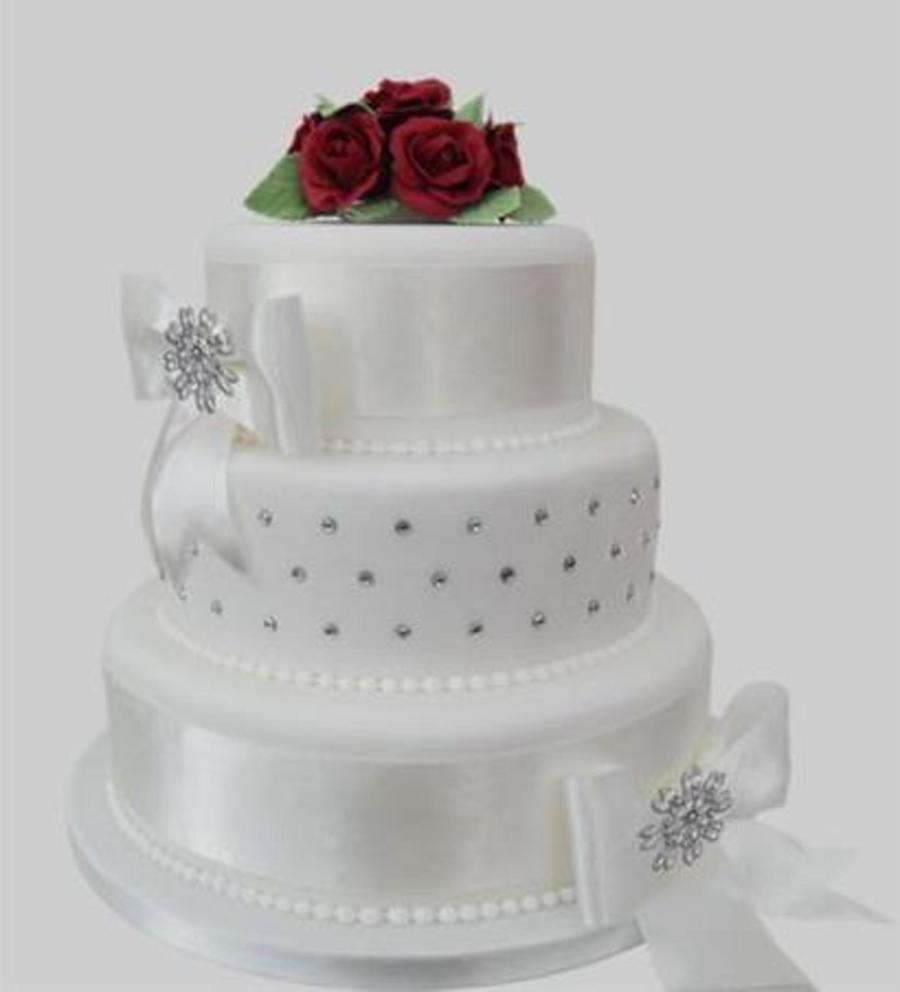 Classic Wedding Cake - CakeCentral.com
