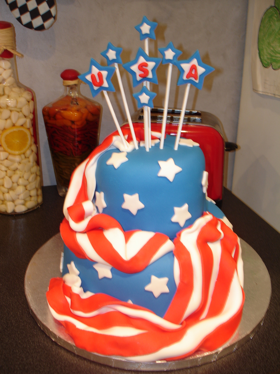 Flag Cake - CakeCentral.com