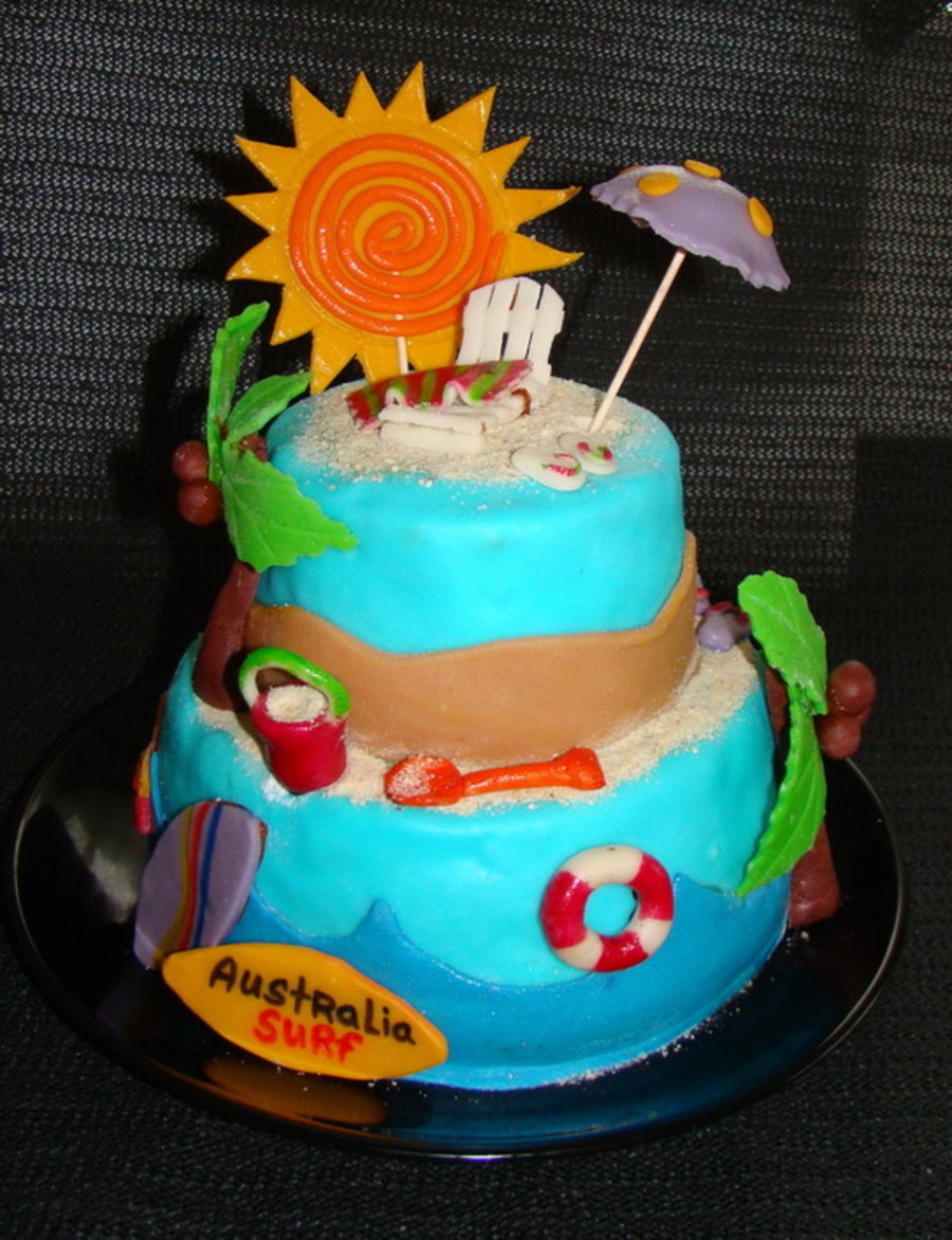 Australian Beach Cake - CakeCentral.com