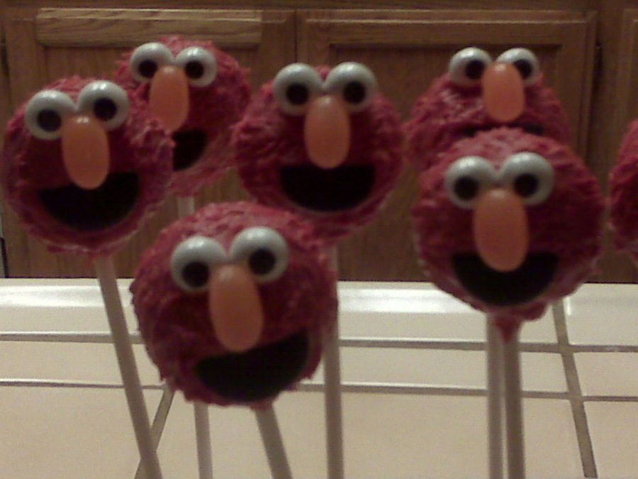 Elmo Cake Pops - CakeCentral.com