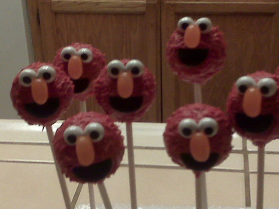 Elmo Cake Pops - CakeCentral.com