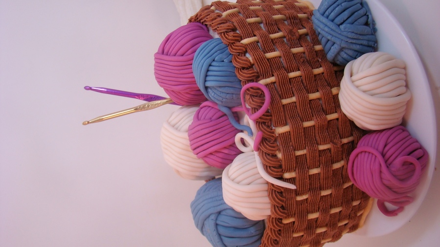 Yarn Basket - CakeCentral.com