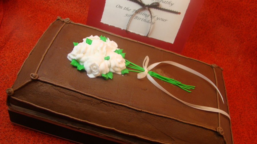 Casket Cake - CakeCentral.com