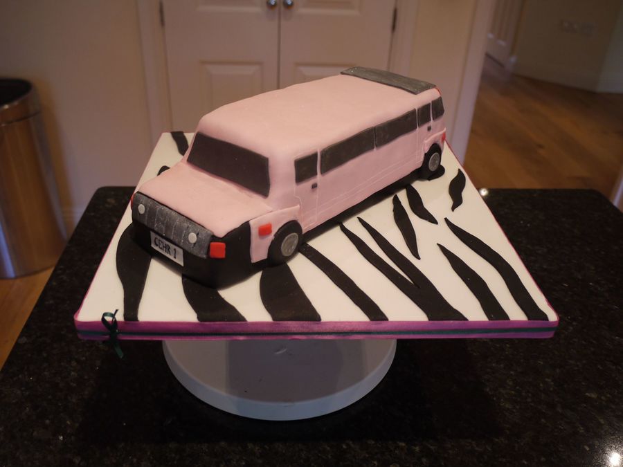 Pink Limousine Hummer Cake - CakeCentral.com