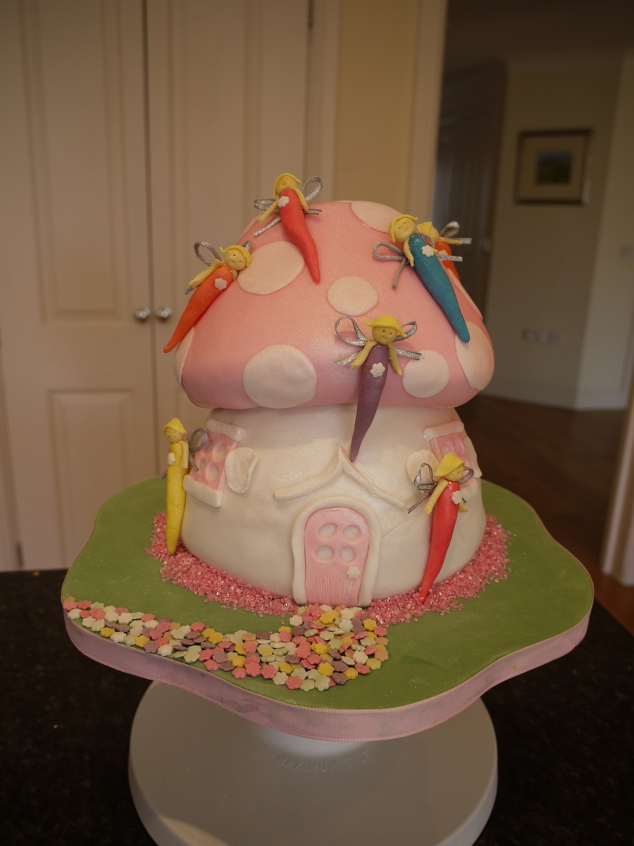 Fairy Toadstool Cake - CakeCentral.com