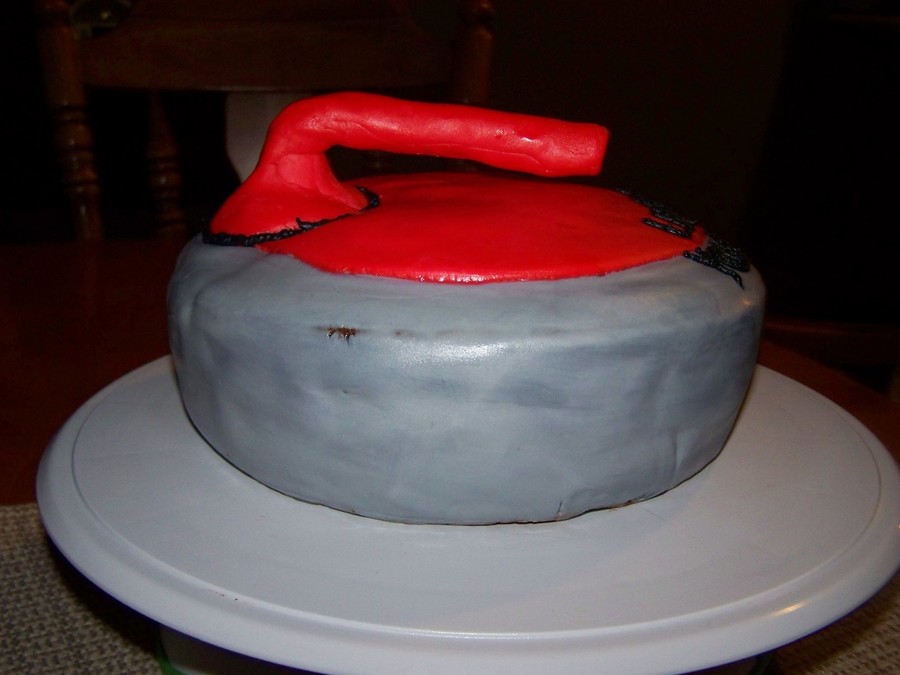 Curling Birthday Cake For A Friends Birthday. - CakeCentral.com
