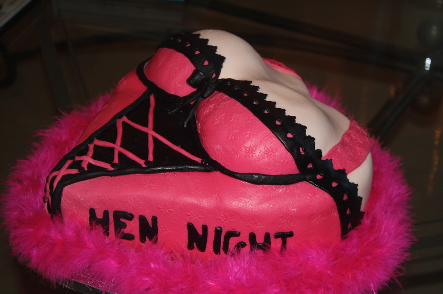 Burlesque Hen Night Cake - CakeCentral.com