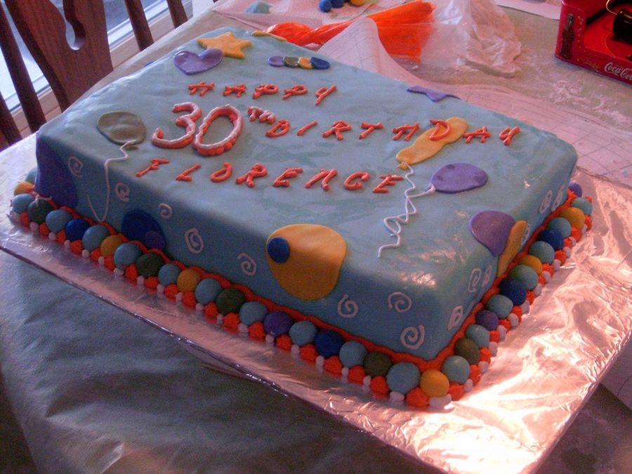 Florence's Birthday Cake - CakeCentral.com