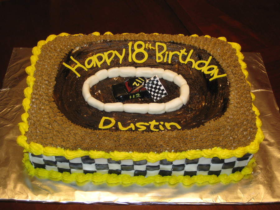 Dirt Track Cake - CakeCentral.com
