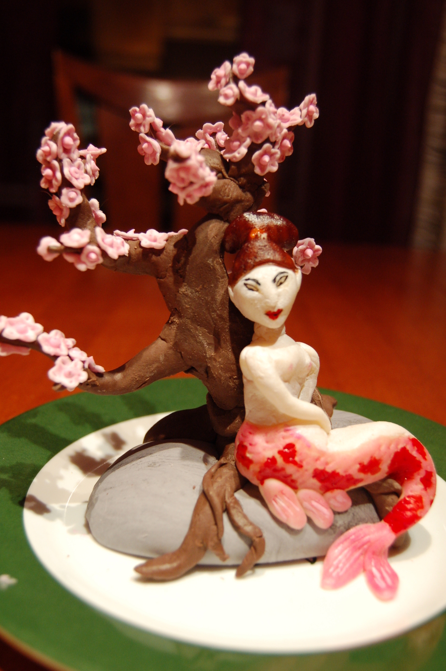 Marzipan Siren, Chocolate Cherry Blossom Tree - CakeCentral.com