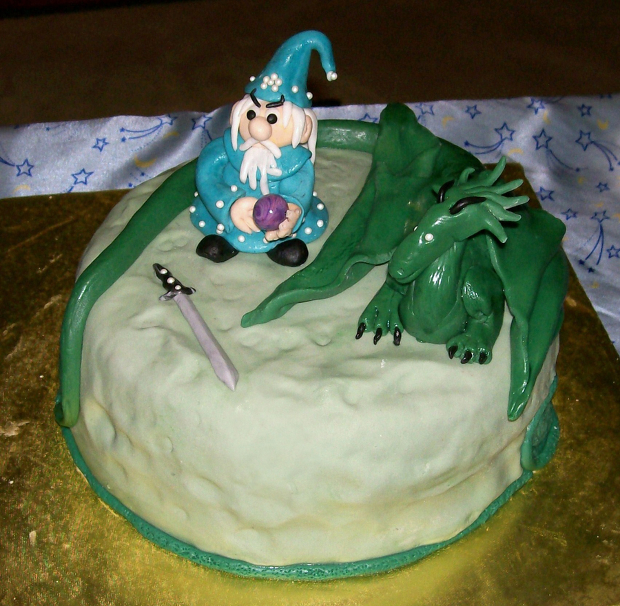 Dragon & Wizard - CakeCentral.com