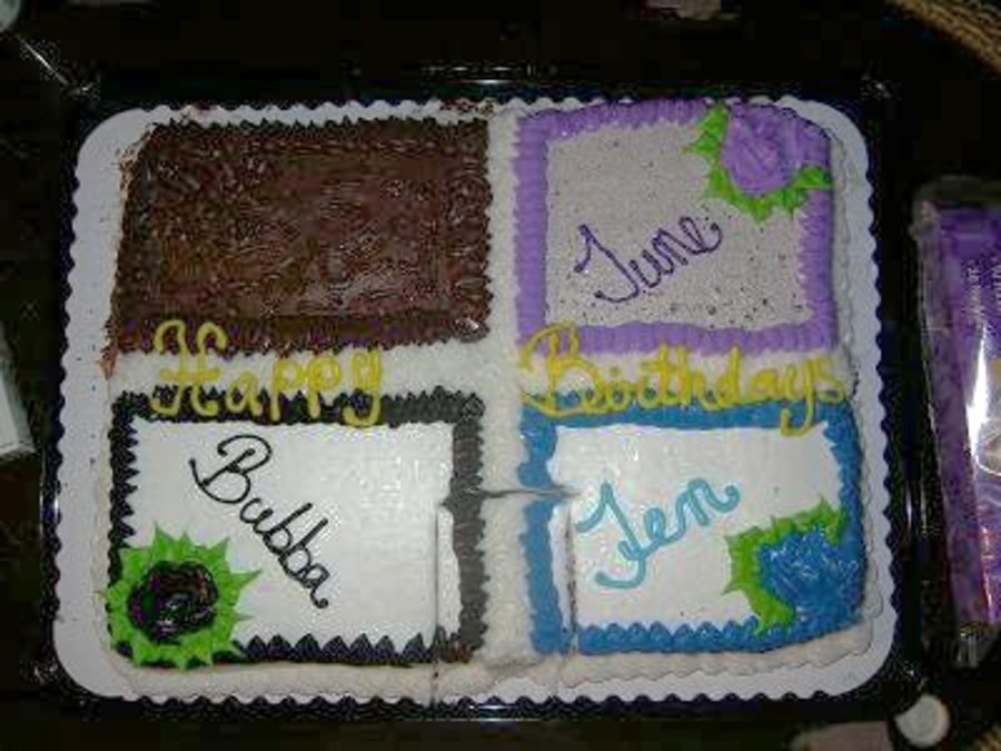 Multi Birthday Cake - CakeCentral.com