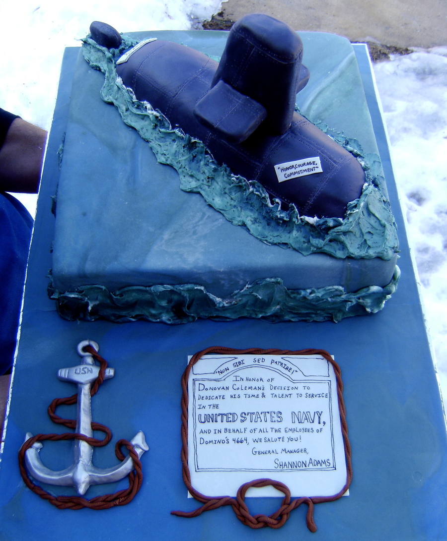 Navy Submarine - CakeCentral.com