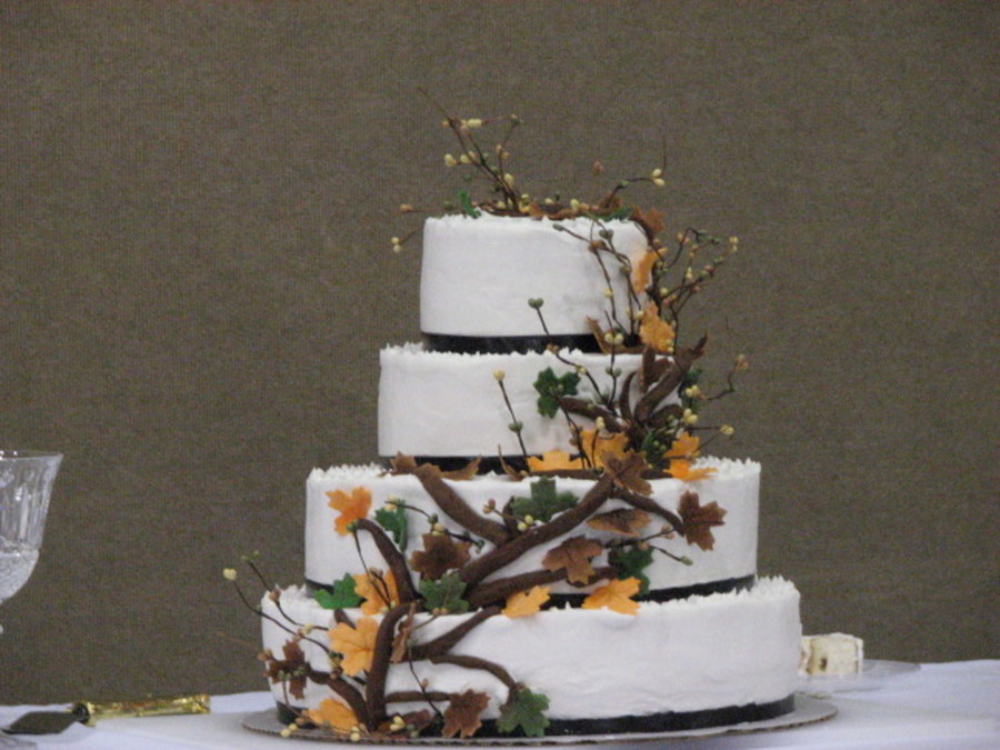 Autumn Wedding Cake - CakeCentral.com