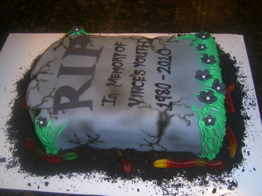 Tombstone Cake - CakeCentral.com