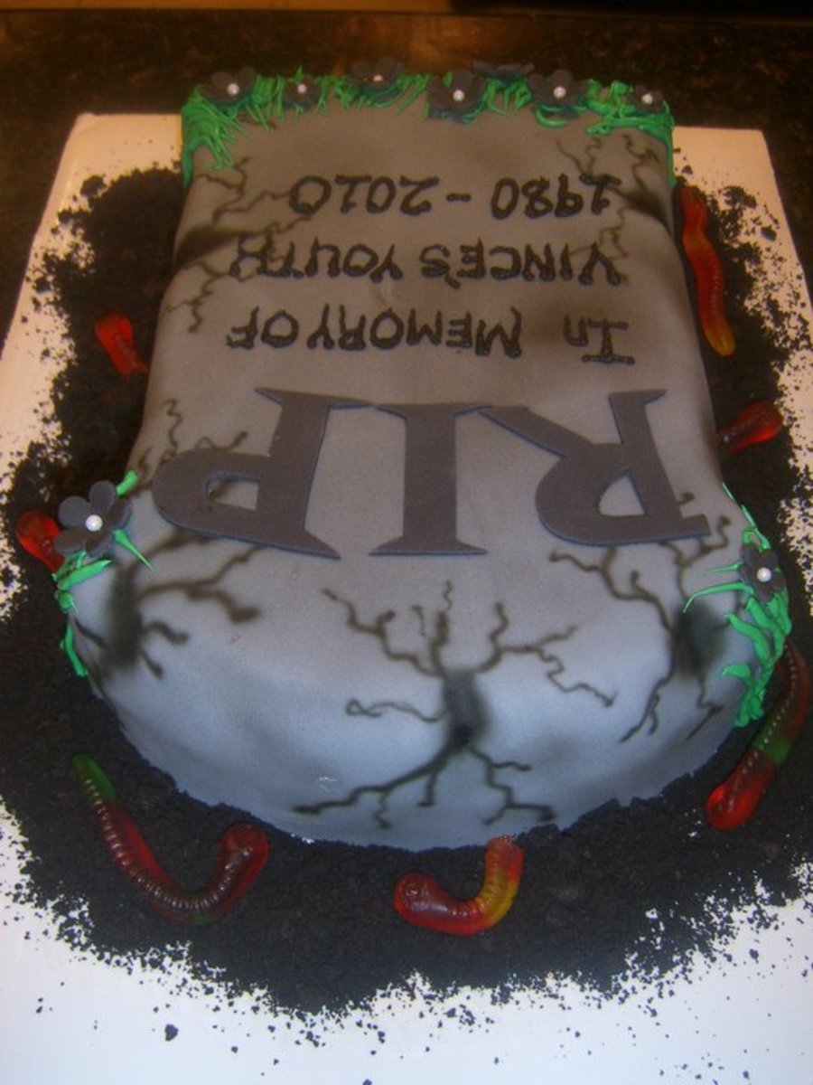 Tombstone Cake - CakeCentral.com