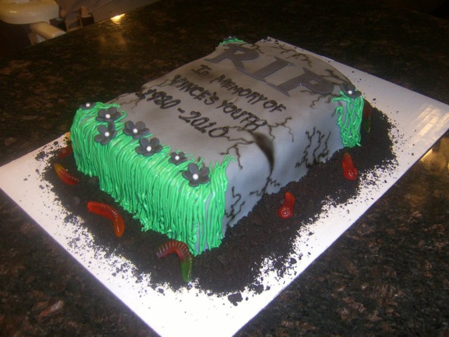 Tombstone Cake - CakeCentral.com
