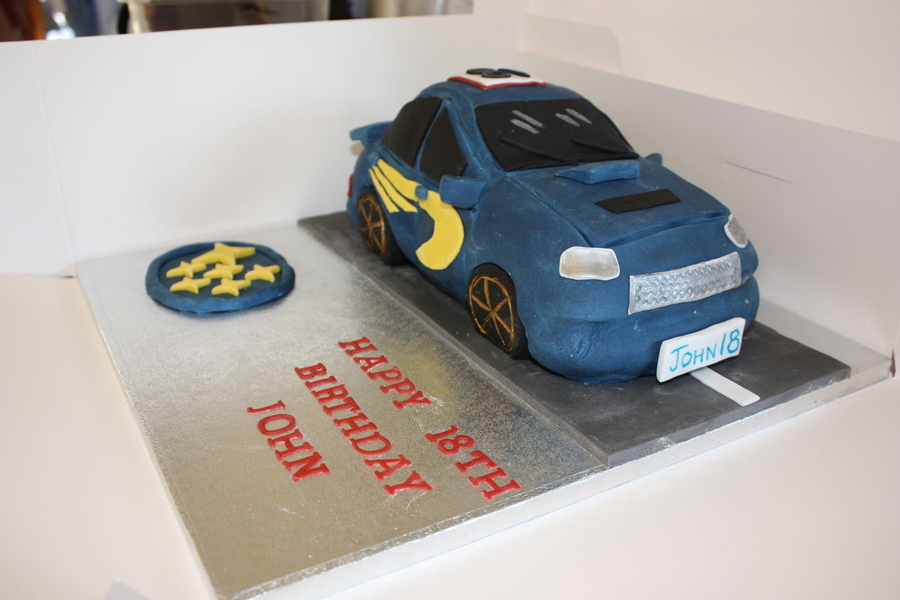 Subaru Car Birthday Cake - CakeCentral.com