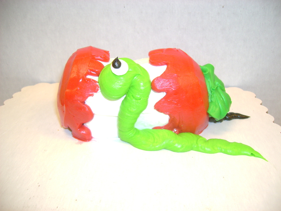 Apple And A Worm - CakeCentral.com